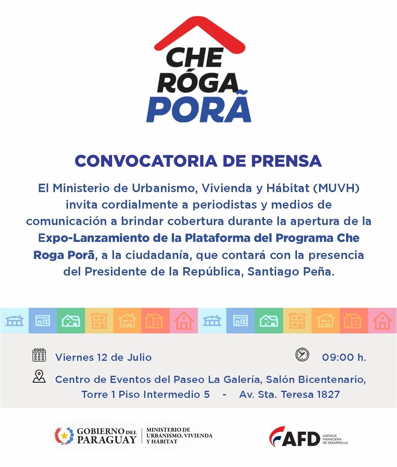 Che Róga Porã: se lanza el programa de viviendas para familias de clase ...